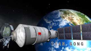 Chinese TianGong Science Space Station on SpaceDock