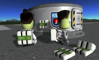 Supply backpack for USI Life Support on SpaceDock