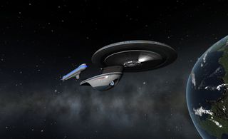 USS Arizona on SpaceDock