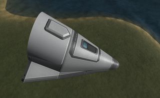 ASSET Mk1 reentry pod on SpaceDock